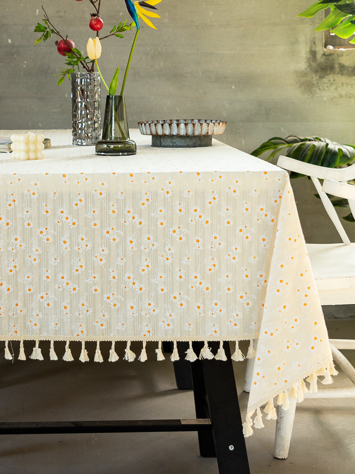 55*55 Table Cloth Floral Art Table Tarps Party Decorations | noracora