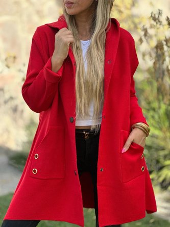 Women's Plain Regular Loose Jacket | noracora